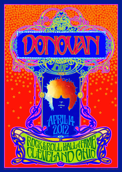 Donovan 2012, Rock and Roll Hall of Fame | Rock band posters, Vintage ...